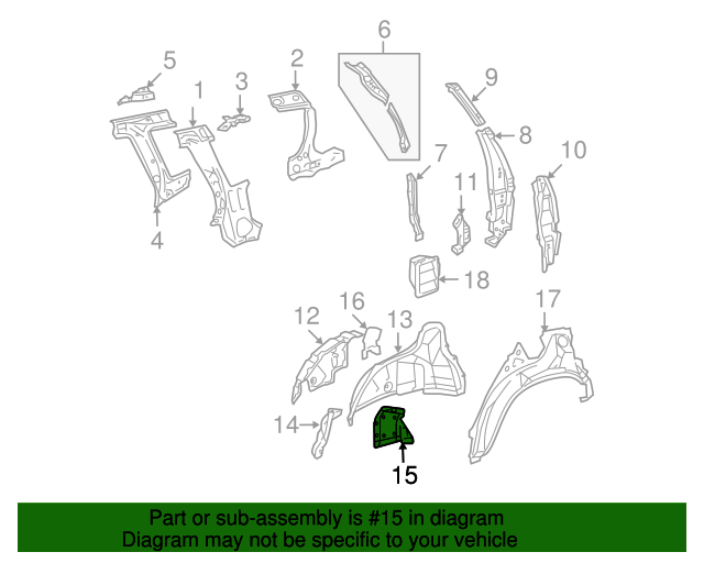 2006-2018 Toyota RAV4 Extension 61067-0R010 | Toyota Parts Center