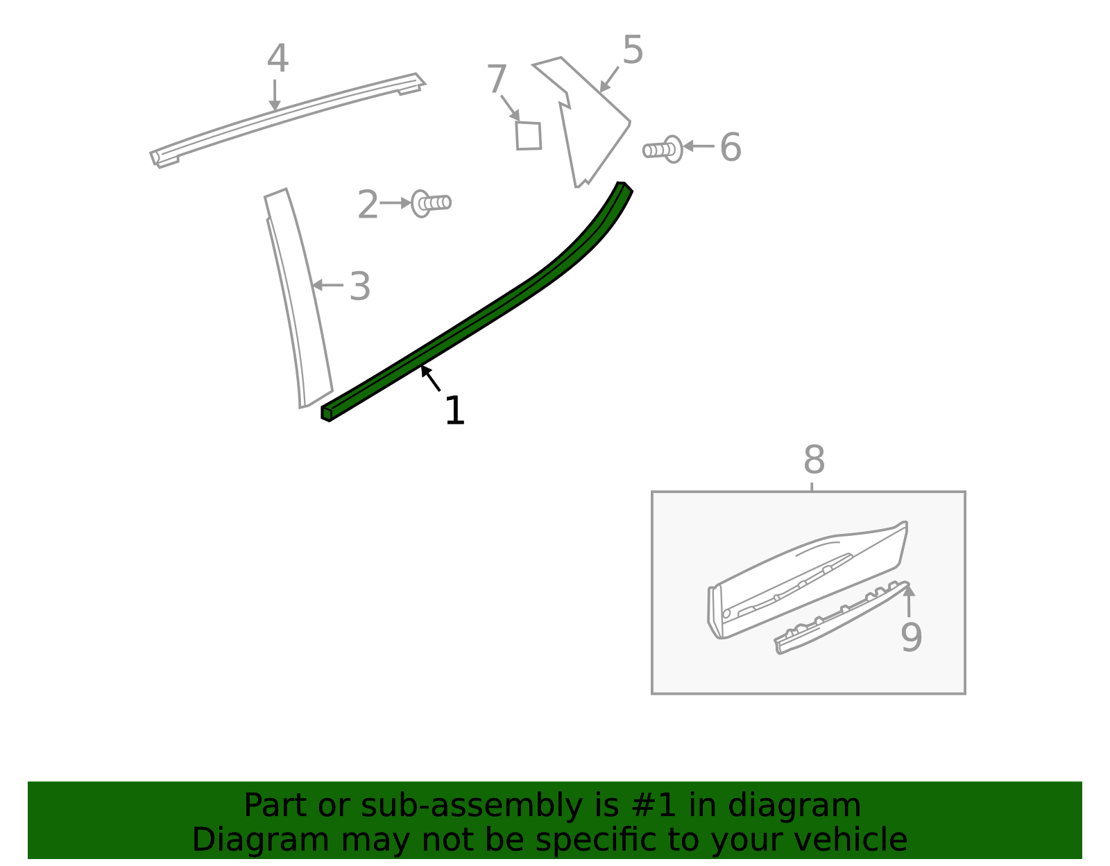42802000 - High-Quality F Molding for 2022-2023 Chevrolet Bolt EUV ...