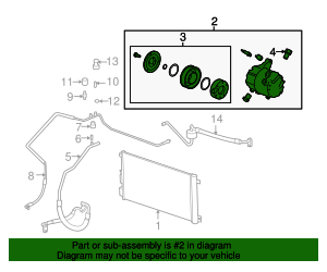 2007-2012 GM Air Conditioning Compressor 19418183 GM | GMPartsDirect.com