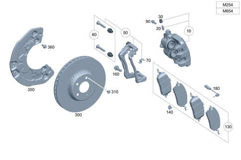 Front Wheel Brake for 2023 Mercedes-Benz GLC300 | Mercedes-Benz USA Parts