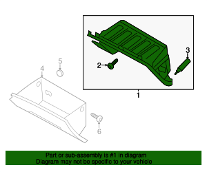 2013-2017 Hyundai Elantra GT Glove Box Frame 84540-A5000-RY | OEM Parts ...