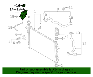 25430-S1000 - Engine Coolant Reservoir 2019-2024 Hyundai | AutoNation Parts