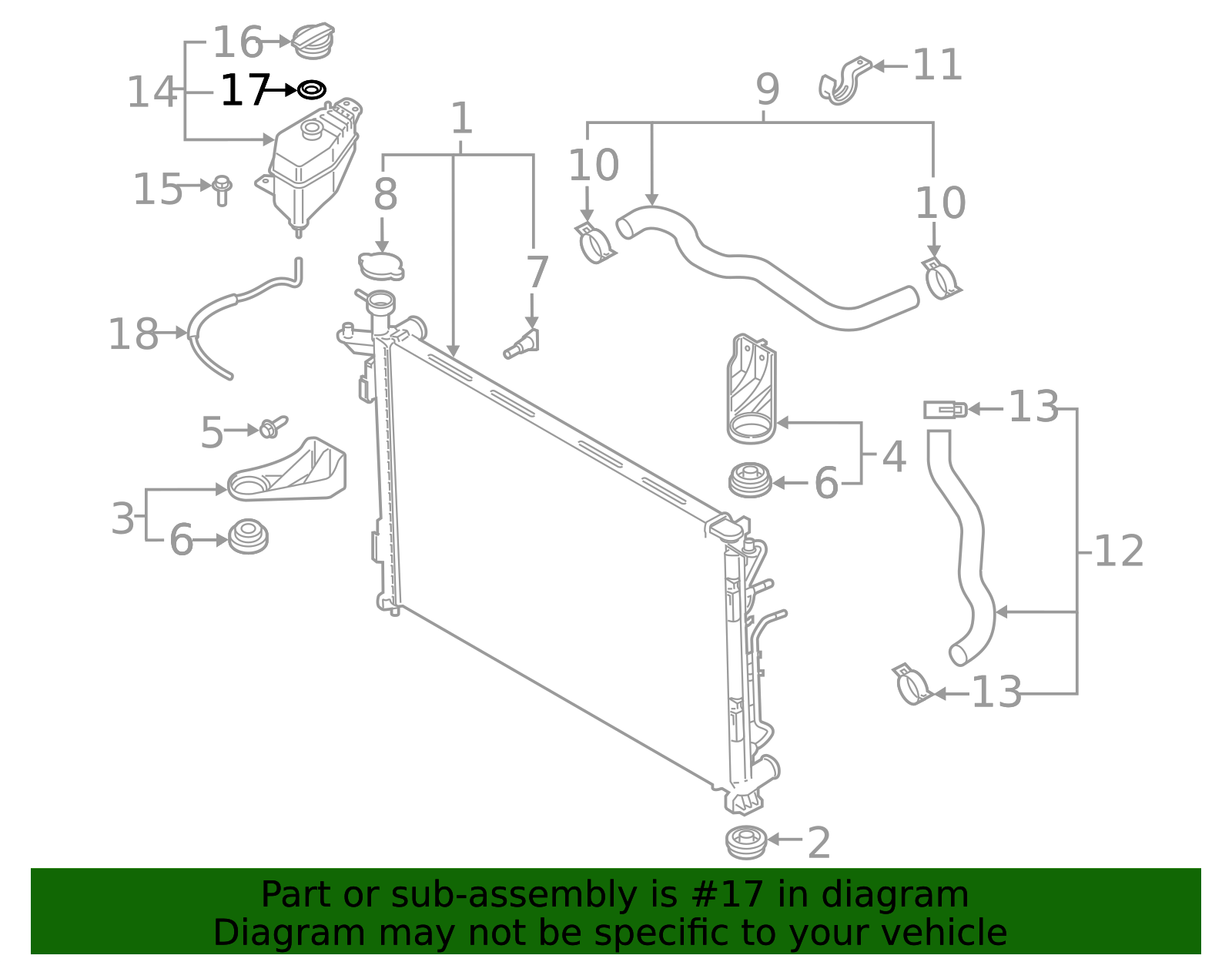 2019-2025 Hyundai Reservoir Cap Gasket 25442-S1000 | OEM Parts Online