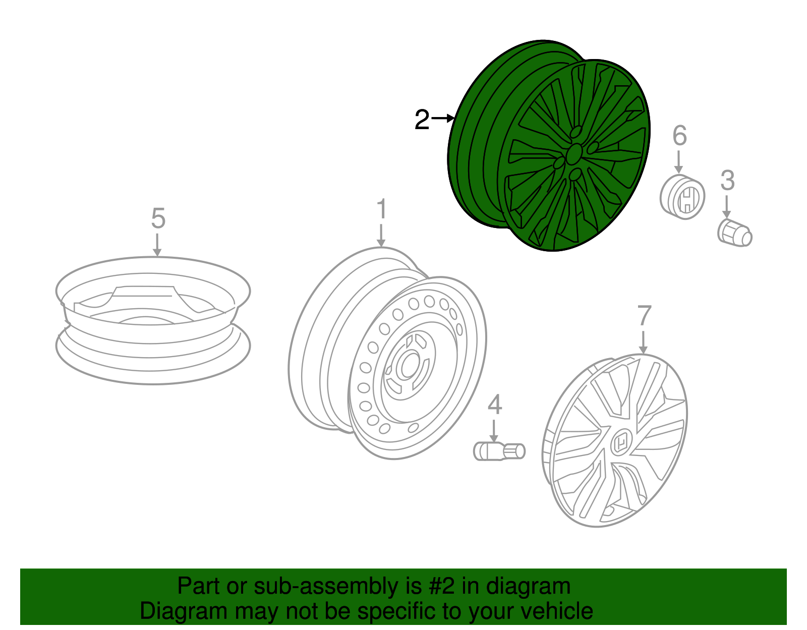 42700-T5R-A61 - Disk Aluminum Wheel (16X6J) (Maxion Wheels) - 2018 ...