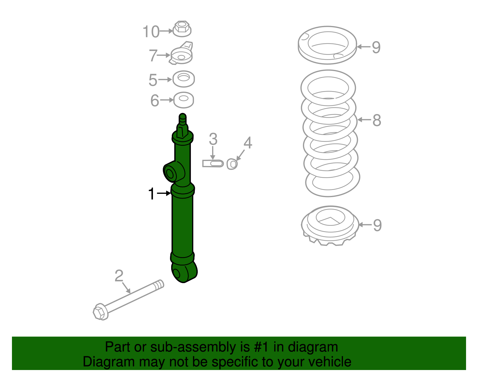 E6211-6GW7B - Shock 2018-2020 Infiniti QX80 | INFINITI Parts ...