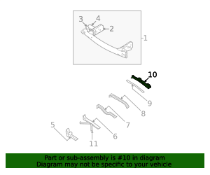 2020-2023 Nissan Frontier Rear Cross-Member 51090-9BT0A | Nissan Parts Plus