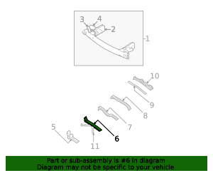 2020-2025 Nissan Frontier Cross-Member 510E0-9BT0A | Nissan Parts Central