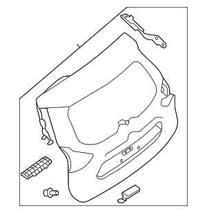 2017-2019 Nissan Rogue Lift Gate 9001A-7FR0A | TascaParts.com