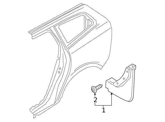 2019-2023 Volvo Mudflaps - Rear 31650288 | TascaParts.com