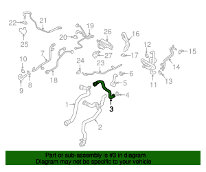 2018-2020 Audi Q5 Water Hose 80A-122-073-C | Audi USA Parts