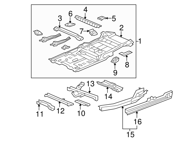 2009-2015 Honda Pilot Plate 65696-STX-A00ZZ | Cheaper Honda Parts
