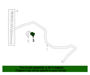 1989-1999 Mitsubishi Bushing MB338596 | Mitsubishi Parts Warehouse ...