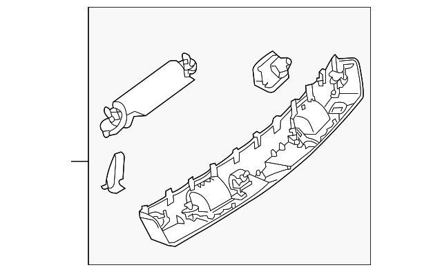 253-740-01-72-9051 - Lower Trim Panel 2016-2022 Mercedes-Benz ...