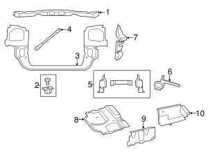 2008-2020 Mopar Radiator Support 68023326AE | TascaParts.com