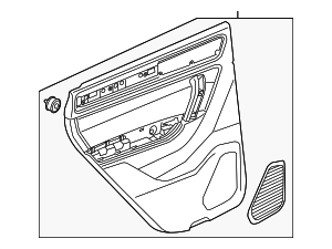 2011-2014 Volkswagen Touareg Door Trim Panel 7P6-867-215-AC-Y0Y ...
