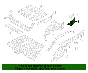 41007438651 - 2016-2021 BMW X1 Extension Panel (41-00-7-438-651) | BMW ...