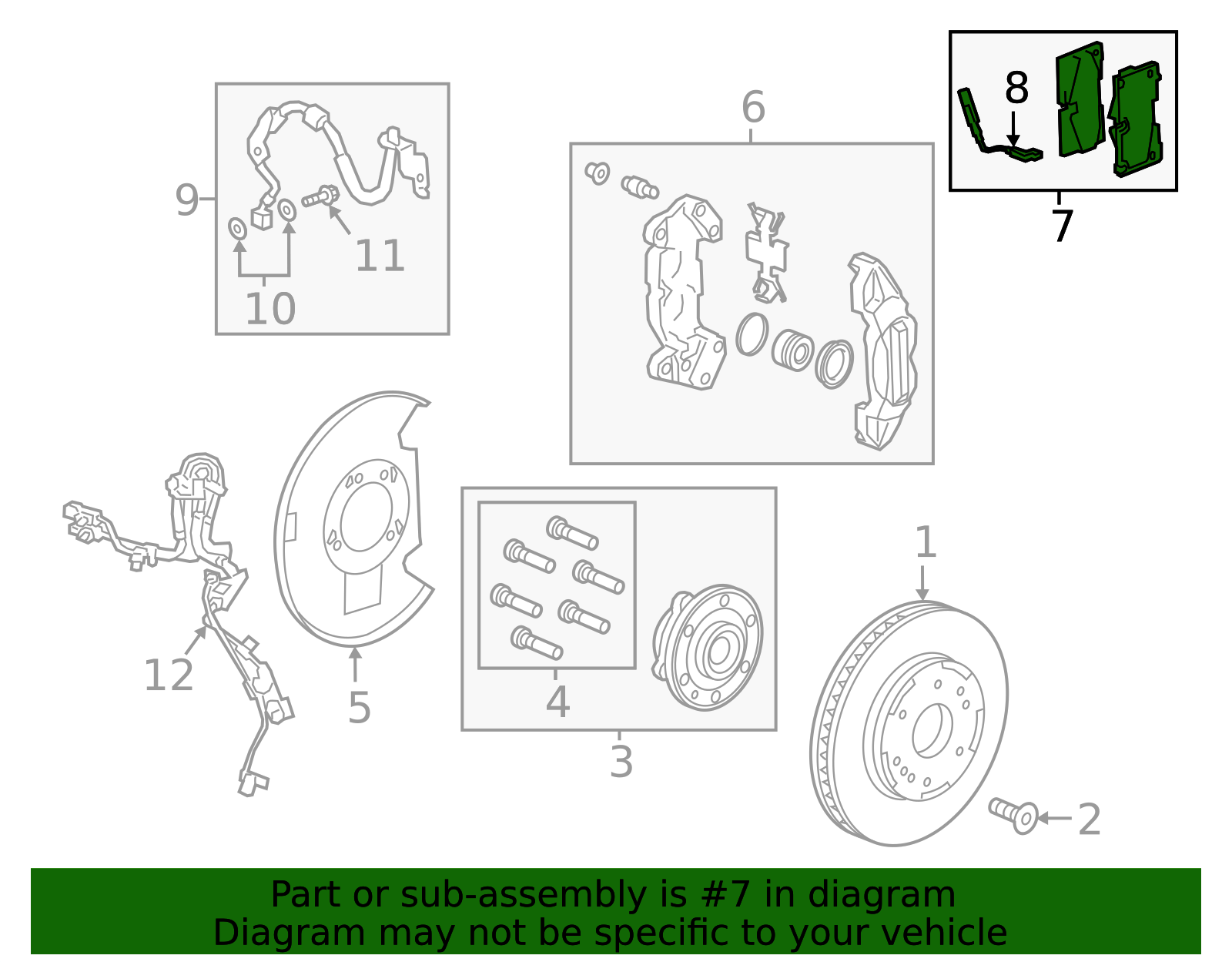85663434 - Front Pad Kit 2019-2025 GM | Chevrolet Parts Direct