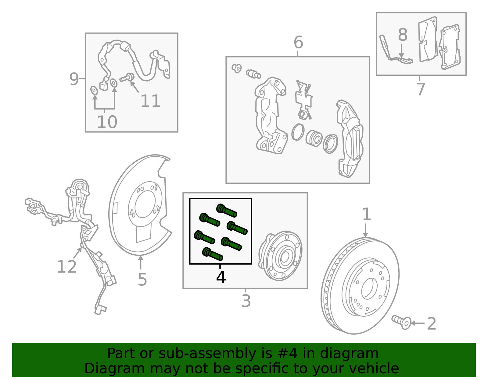 2019-2025 GM Front Wheel Stud 12451949 GM | GMPartsDirect.com