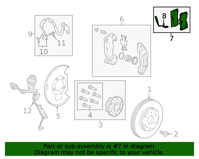 85663434 - Front Pad Kit 2019-2024 GM | Chevrolet Parts Direct