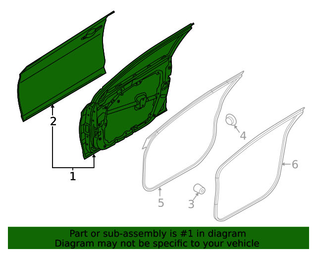 2020-2023 Hyundai Sonata Door Shell 76004-L1010 | OEM Parts Online