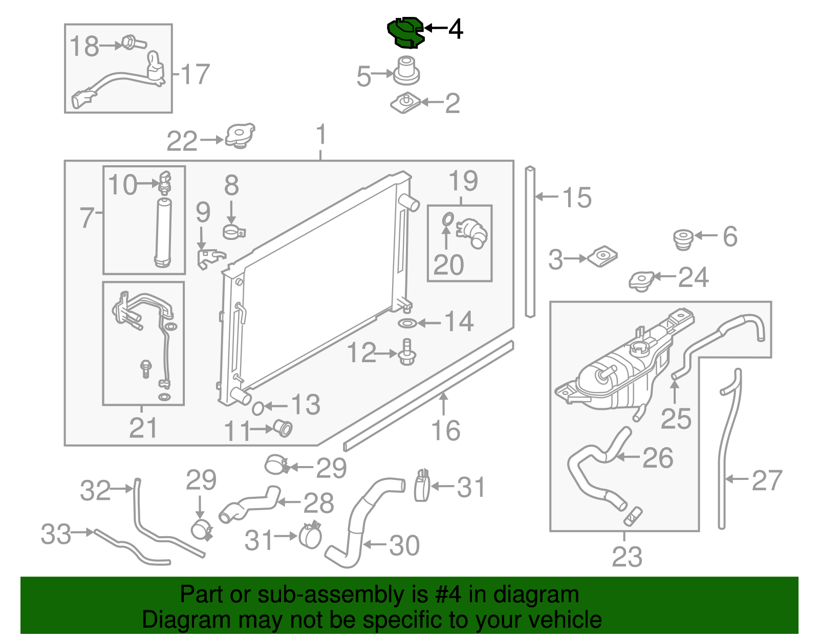 2009-2024 Nissan Radiator Assembly Mount Bracket 21542-JK00A | Temecula ...