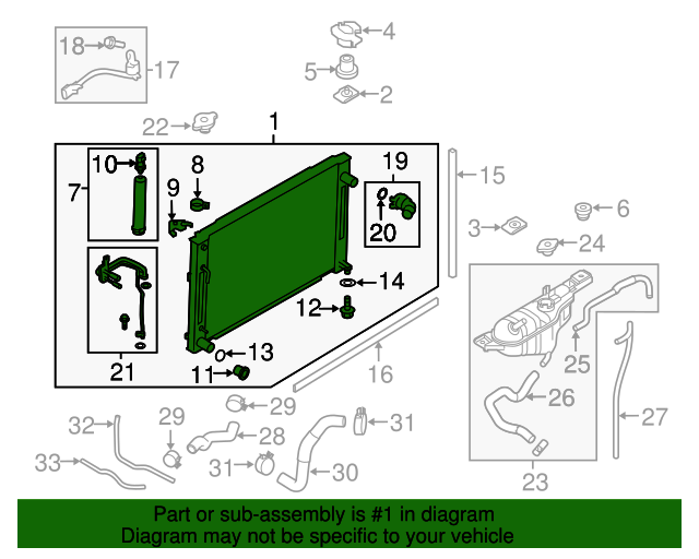 21410-JU40B - Radiator Assembly 2012-2020 Nissan 370Z | Nissan Parts ...