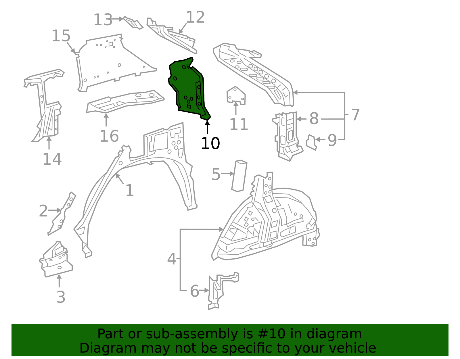 2019-2024 Toyota Trough 61621-42060 | Retail Performance Auto Parts