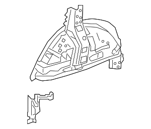 2019-2024 Toyota Inner Wheelhouse 61607-0R060 | Toyota Parts Center