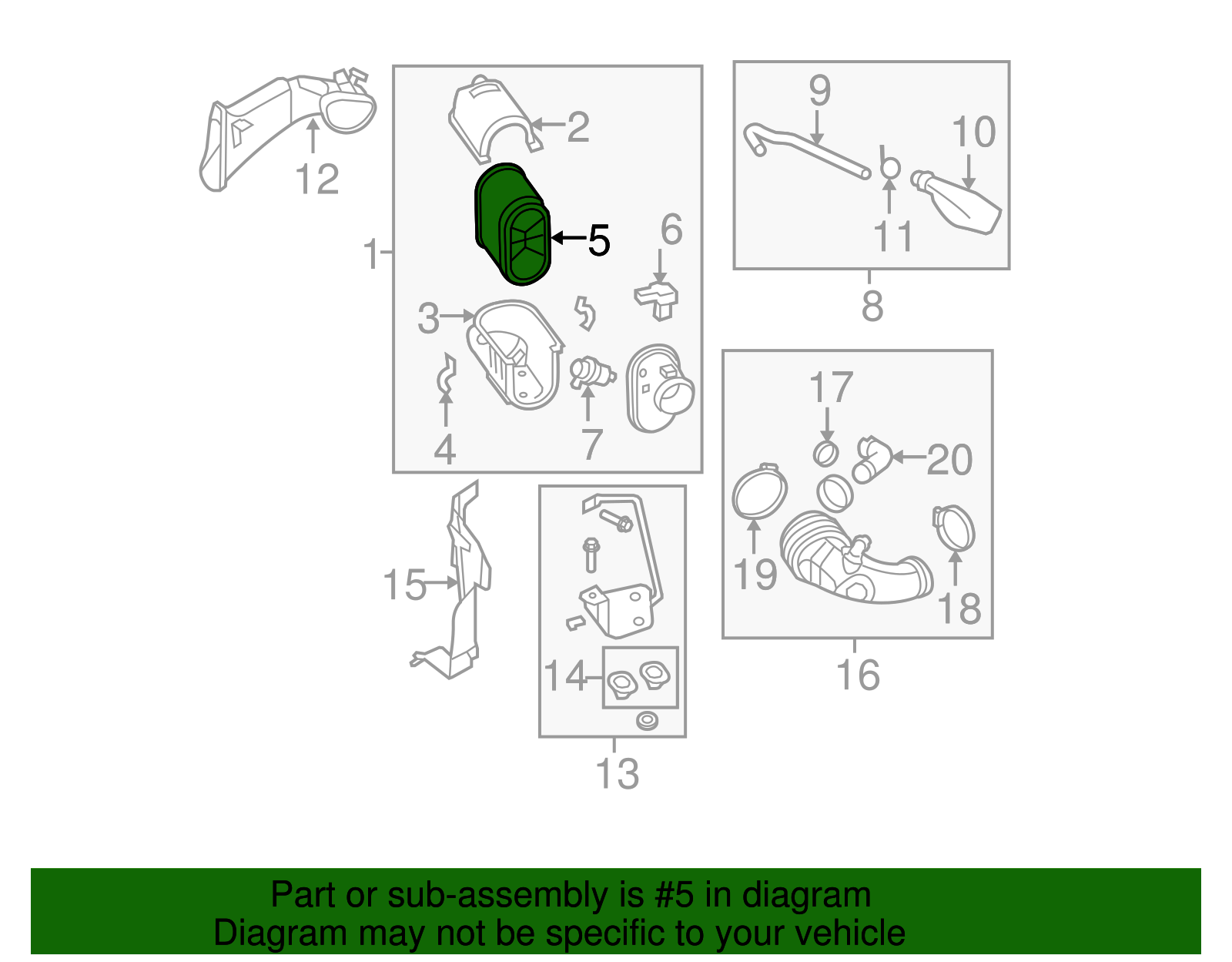 FA-1886 - Motorcraft™ Air Filter 2008-2010 Ford | Ford OEM Parts Direct