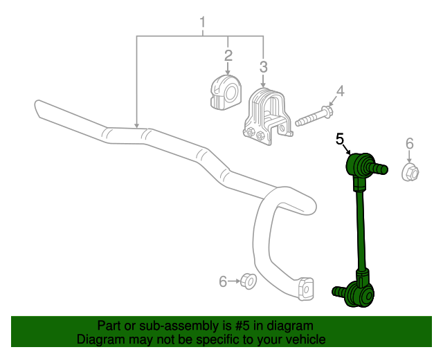 2017-2024 GM Front Suspension Stabilizer Bar Link 84108681 GM ...