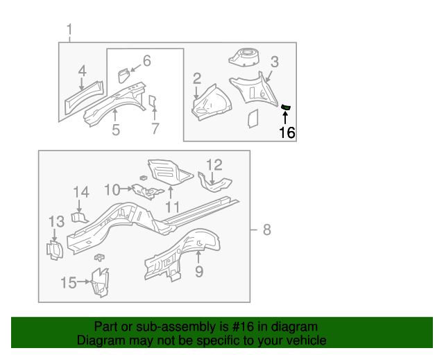 2010-2012 Chevrolet Malibu Air Cleaner Bracket 15281360 | GMPartsDirect.com