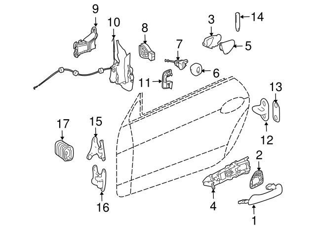 171-720-06-37 - Door Hinge 2005-2020 Mercedes-Benz | AutoNationParts.com