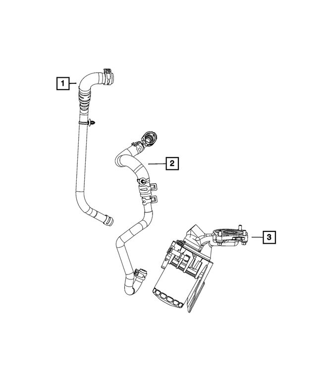 2021-2022 Jeep Wrangler Coolant Recovery Bottle Hose 68481173AC | My ...