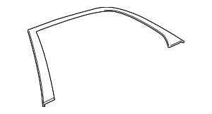 2015-2019 Cadillac CTS Rear Driver Side Door Window Frame Front ...