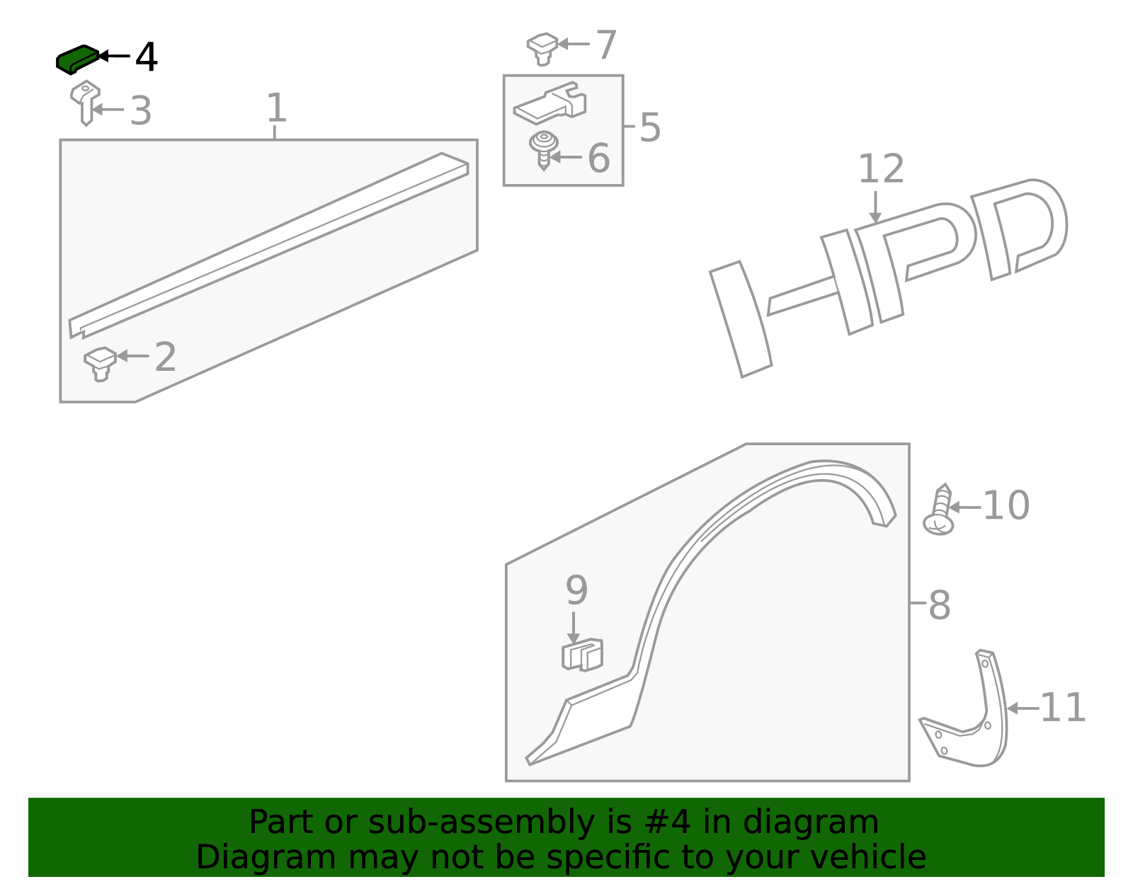 74421-T6Z-A00 - Cap Bed Rail - 2017-2020 Honda Ridgeline | Honda Car ...