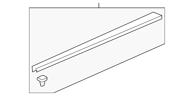 OEM 2017-2025 Honda Ridgeline Upper Molding 74420-T6Z-A01 | Honda Automotive Parts