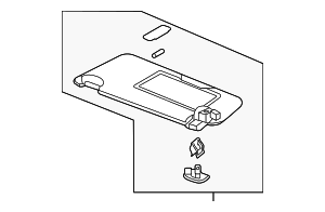 2021-2025 Acura TLX Sun-Visor 83280-TGV-A01ZB | OEM Parts Online