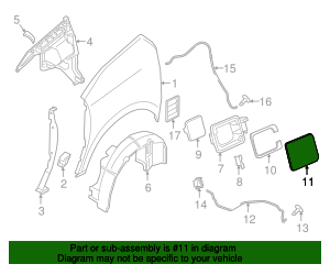 2014-2021 BMW Drive Motor Battery Pack Charging Port Door 51177376190 ...