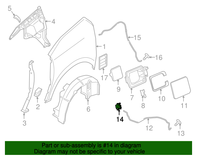 67117309680 - 2014-2020 BMW Actuator (67-11-7-309-680) | BMW of South ...