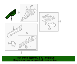 2013-2016 Mazda CX-5 Apron Reinforced - Passenger Side (RH) KD53-53-28X ...