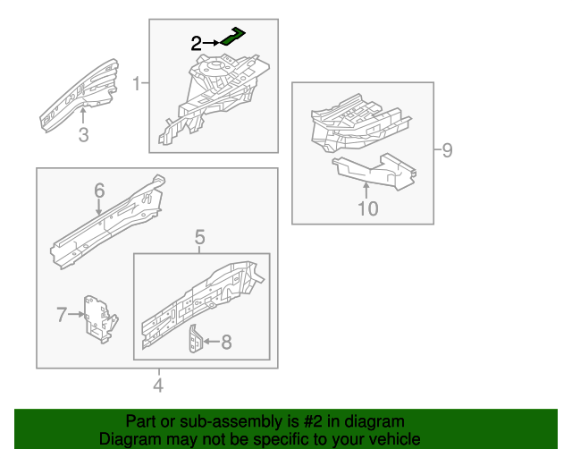 2013-2016 Mazda CX-5 Apron Assembly Bracket KD53-53-290 ...