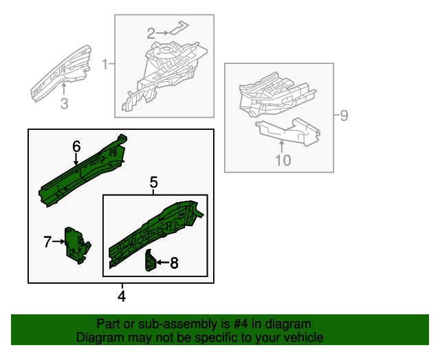2013-2019 Mazda Rail Assembly KD53-53-31XC | TascaParts.com