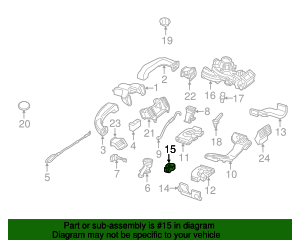 1699062500 - Actuator 2012-2023 Mercedes-Benz | AutoNationParts.com