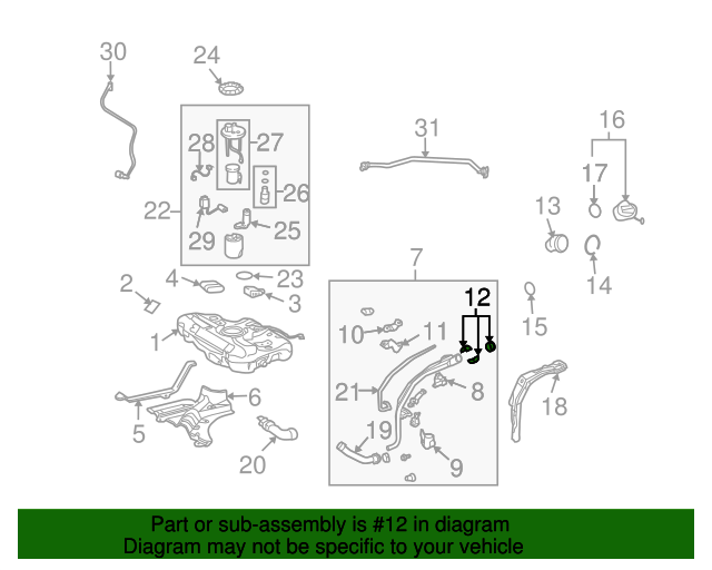 77201-02241 - Filler Neck - 2013 Toyota Matrix | Lithia Toyota Parts