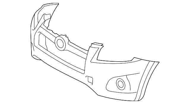 52119-0R903 - Cover Front Bumper - 2009-2012 Toyota RAV4 | OEM Genuine ...