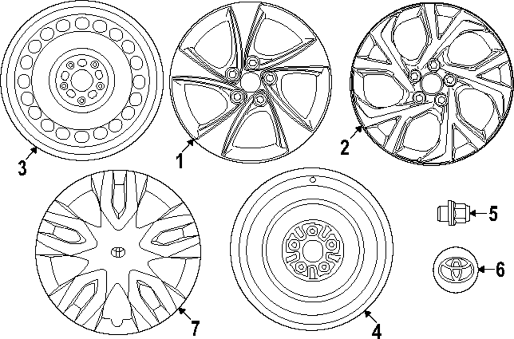 2018-2022 Toyota C-HR Wheel, Alloy 42611-10340 | Retail Performance ...