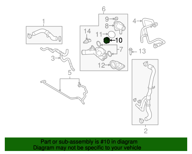 Genuine Thermostat for 2005-2009 Land Rover | Land Rover Part# LR005765 ...
