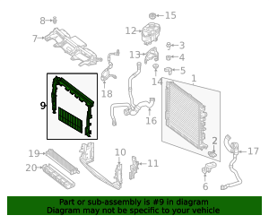 253-505-20-00 - Radiator Support Baffle 2018-2021 Mercedes-Benz ...