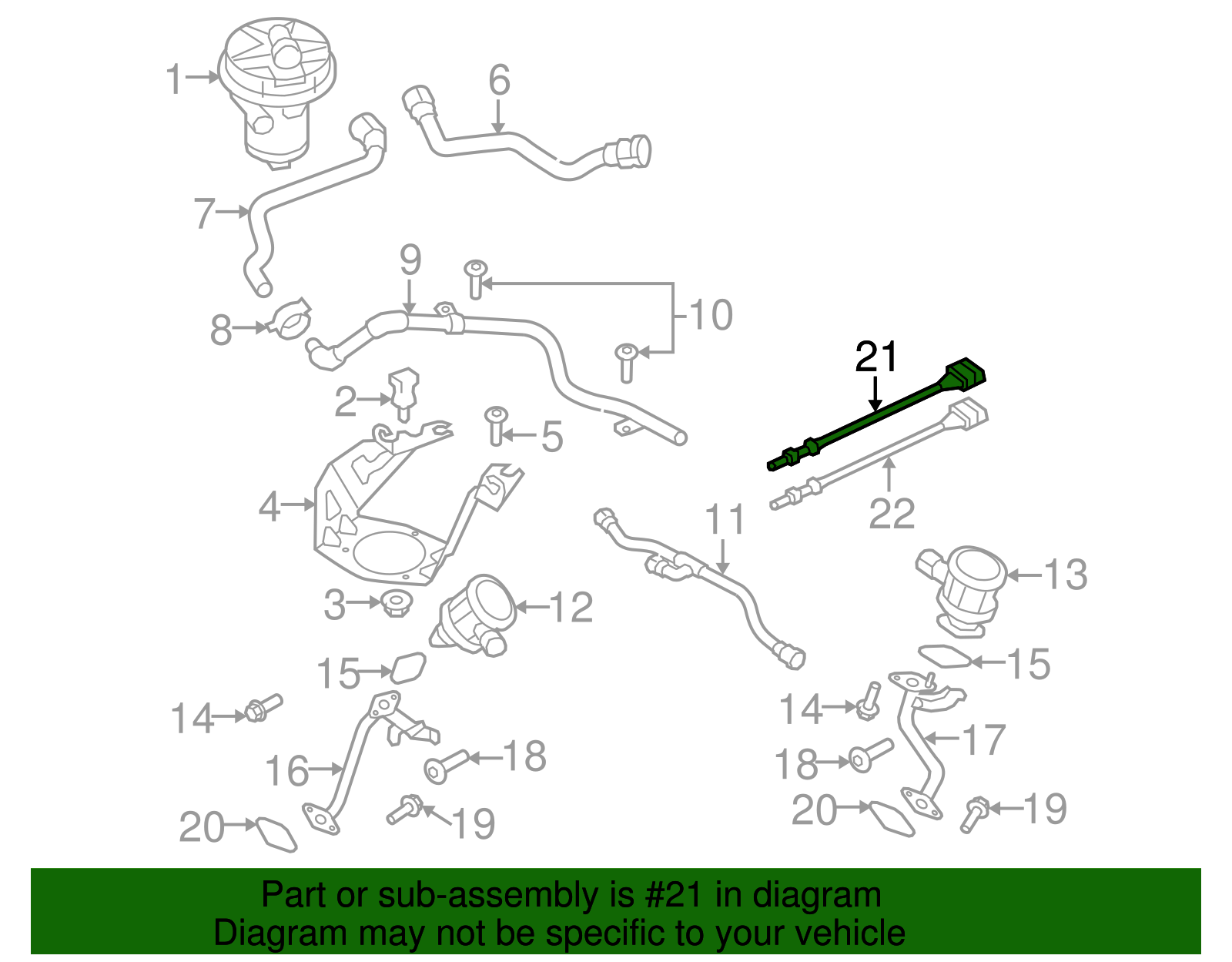 2007-2012 Audi Oxygen Sensor 07L-906-262-K | Audi USA Parts