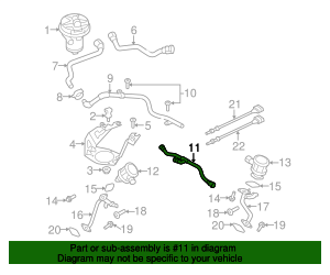 2011-2012 Audi S5 Egr Pipe 079-131-605-AQ | Audi USA Parts